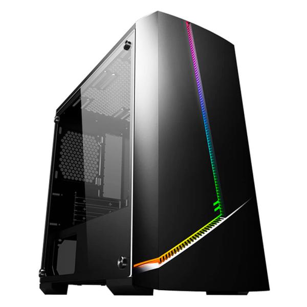 CASE GAMER EAGLE WARRIOR CG33RXRA001C H435 GLASS ARGB STIPE IN THE ...