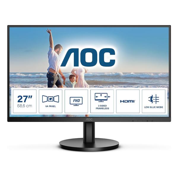 MONITOR AOC 27B3HM PANTALLA: 27" RES: 1920×1080 ENTRADAS: VGA, HDMI HZ ...